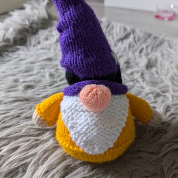 Halloween Gnome Knitting Pattern, Halloween Gift, Stuffed Mini Gnome ...