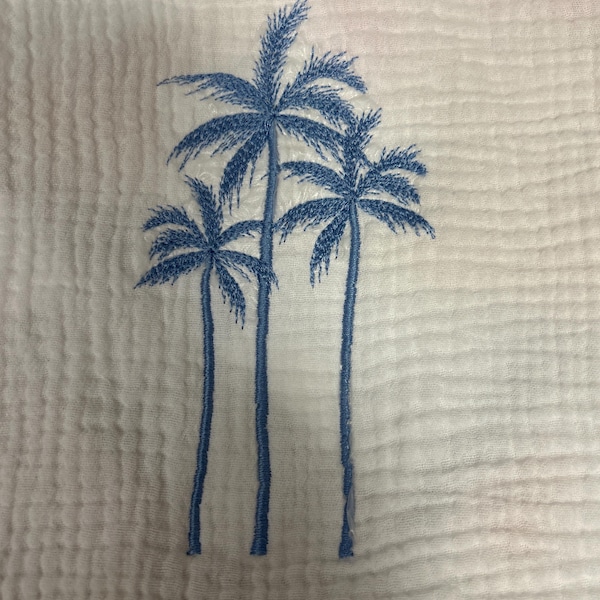 Palm Trees Embroidery Design, Summer Vacation Digital File, 5 Sizes - Etsy