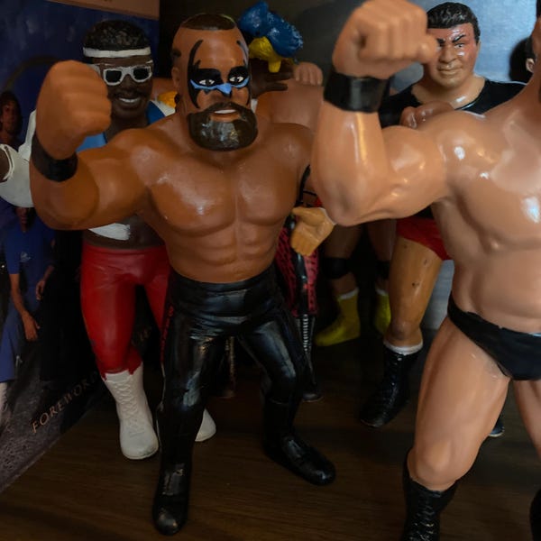 Dusty Rhodes WWF LJN Inspired XOX Custom Rubber Type Full Size 8 Figure ...