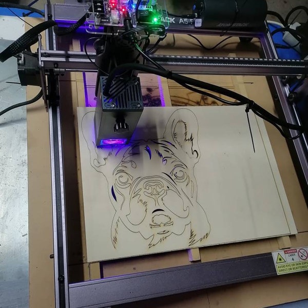 French Bulldog Laser SVG Cut File, French Bulldog Wall Art SVG, DXF ...