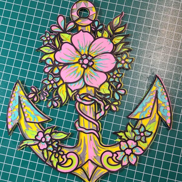 Angler Fish Multilayer SVG/ Angler Fish CNC File/ Cricut File / Cutting ...