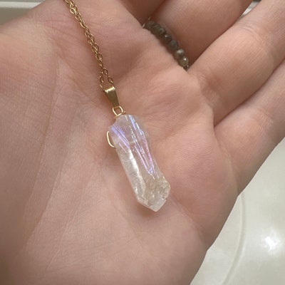 Minimal Divine Gold Cross Necklace Jewel Tone Gothic Celtic Chain ...