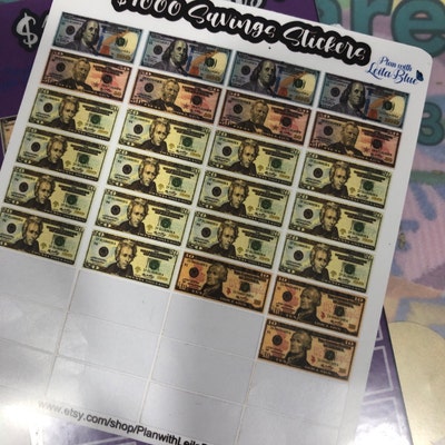 Mini Cash Stickers - Etsy