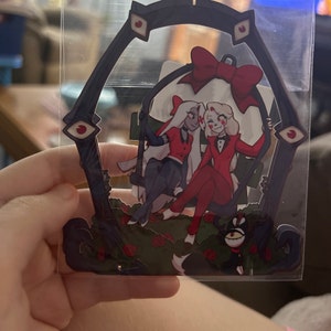 Charlie & Vaggie Hazbin Hotel Paper Craft Standee - Etsy