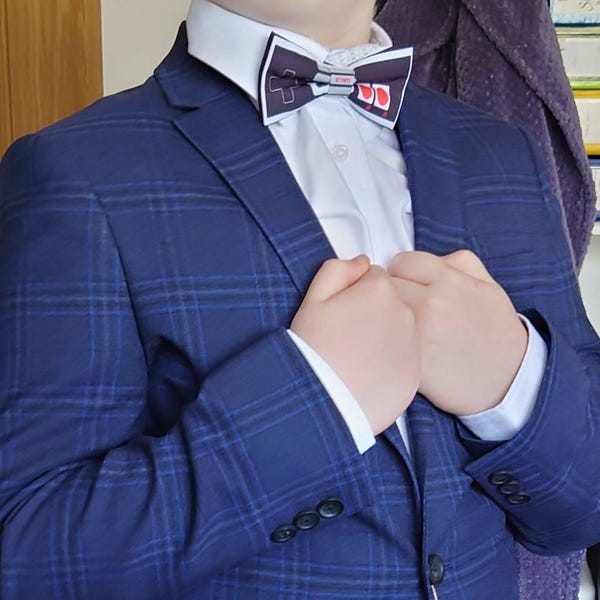 Donut Patterned Bowtie Set - Iced Ring Doughnuts | Men's Bowties | Ladies Bowtie | 80's Pattern ...