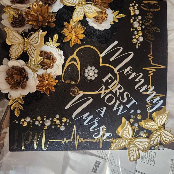 Custom Personalized Heart Stethoscope Mommy First Now A Nurse EKG ...