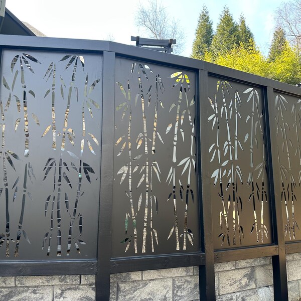 Metal Fence Topper for Privacy, Fence Toppers Metal Decorative Panels ...