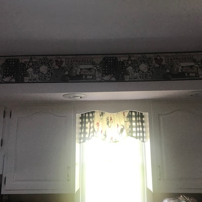 ROOSTER CHICKEN Kitchen Window Valance Kitchen Window - Etsy