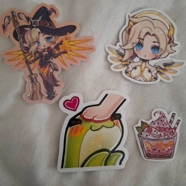 Mercy Zombie Doctor Overwatch 2 Sticker | Holographic Vinyl Sticker | 4 ...