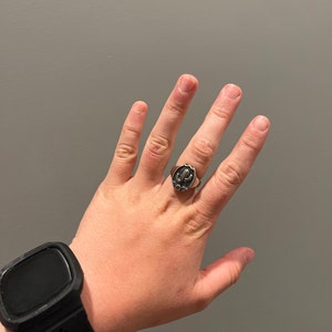 North Star Signet Ring Quality Silver Signet Ring - Etsy