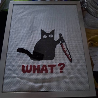 Would Poop Here Again / Cross Stitch / Completed, Hand Made - Etsy