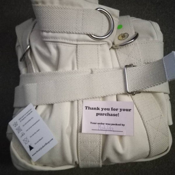 Heavy Duty Straitjacket - Central or Sides Crotch Strap / Canvas Fully ...