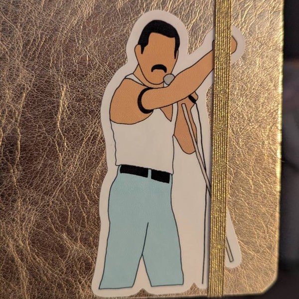 Freddie Mercury Laminated Weatherproof Sticker - Etsy