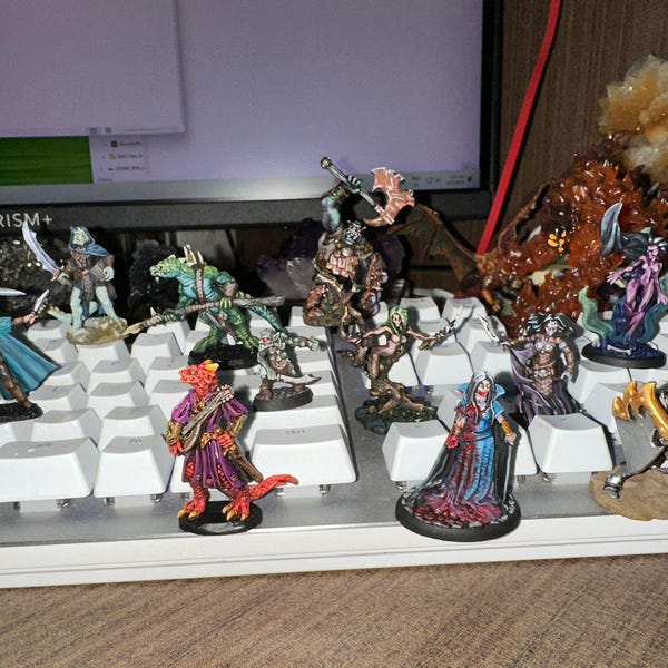 Goblin Cavalier / Dog-rider / Mounted - - Handpainted D&D Miniature ...