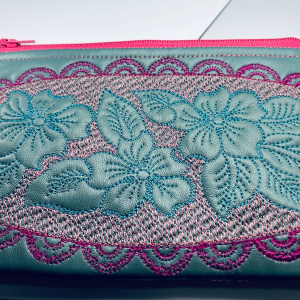 In the Hoop Bag Flowers Embroidery Design ITH Phone Case ITH Projects ...