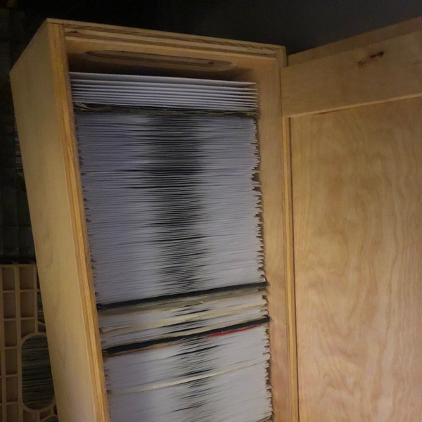 45 RPM - (21 1/2" Deep) Vinyl Record Storage and Display Crate ...