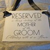 Memorial Reserved Sign for Wedding Father of the Bride Special Chair ...