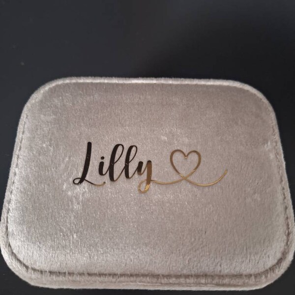 Custom Velvet Jewelry Box, Watch Box for Women, Wedding Gift, Birthday ...