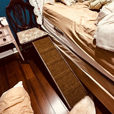 12x56 Adjustable Ramp 2 Side Rails Carpet Traction Bumps Small to ...