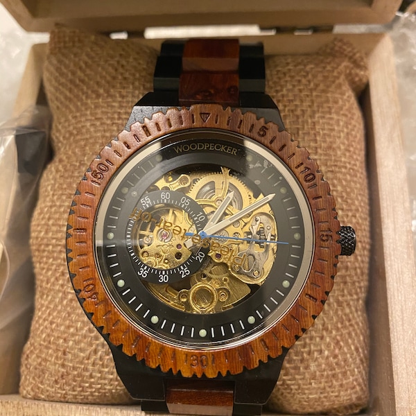 Engraved Watch, Wooden Watch for Men | Personalized Gift for Him, 21st ...