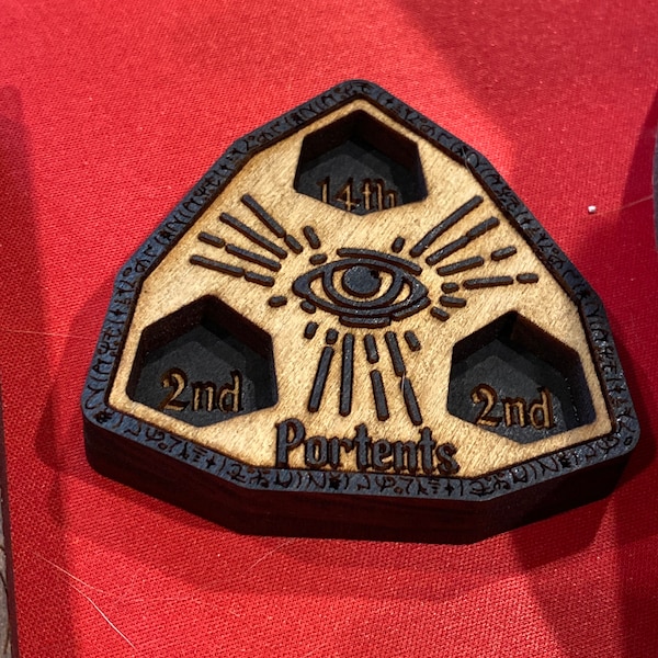 Portent Tracker // for Divination Wizards in D&D 5e // Layers of Solid ...