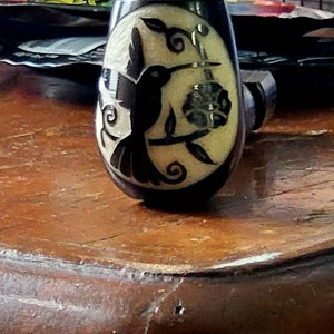 Hummingbird and Flower Smoking Pipe Handcrafted Smoking Bowl Handmade ...