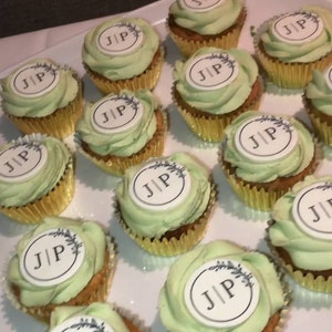 Cupcake Toppers Personalised Edible Icing Discs 2 50mm, 1.5 38mm Pre ...