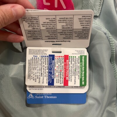 Adult Vital Signs Badge Pocket Card Horizontal for Nurse Paramedic EMT ...