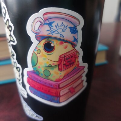 Tea Sommelier Frog Sticker Vinyl Waterproof Sticker Cute Sticker Tea ...