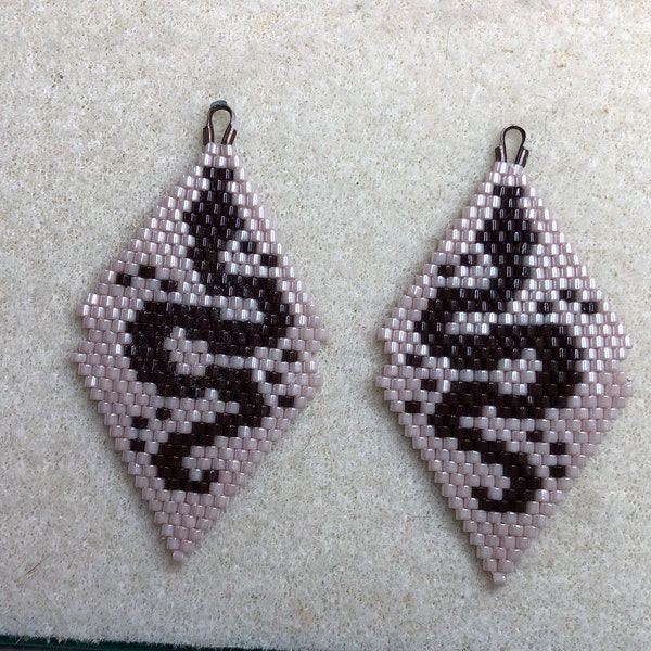 Snake Python Brick Stitch Earring Pattern, Cobra Earring Pattern, Seed ...