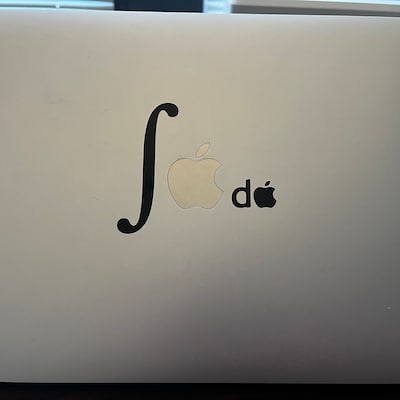 Integral Calculus Mac Apple Logo Cover Laptop Vinyl Decal Sticker ...