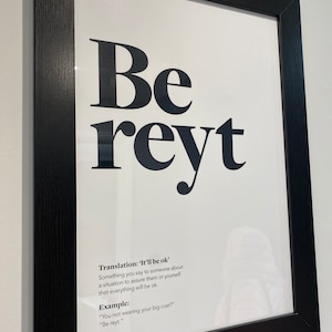 Be Reyt Description Print Yorkshire Slang Print Yorkshire Dialect Print ...
