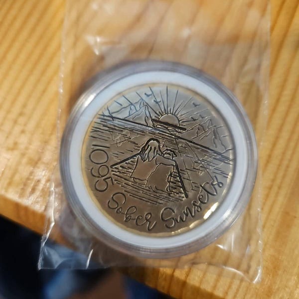30 Days Sober, 60 Days, 90 Days Sobriety Token, Sobriety Coin ...