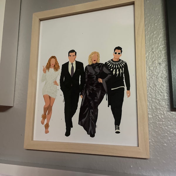 Friends Print – Pop Line Art – Instant Download Illustration – TV ...