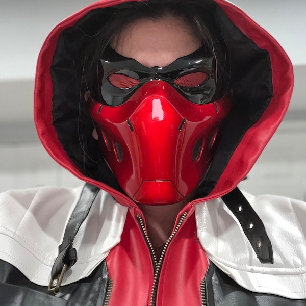 Red Hood New Outfit Mask / Mask Cosplay / Red Hood Outlaw - Etsy