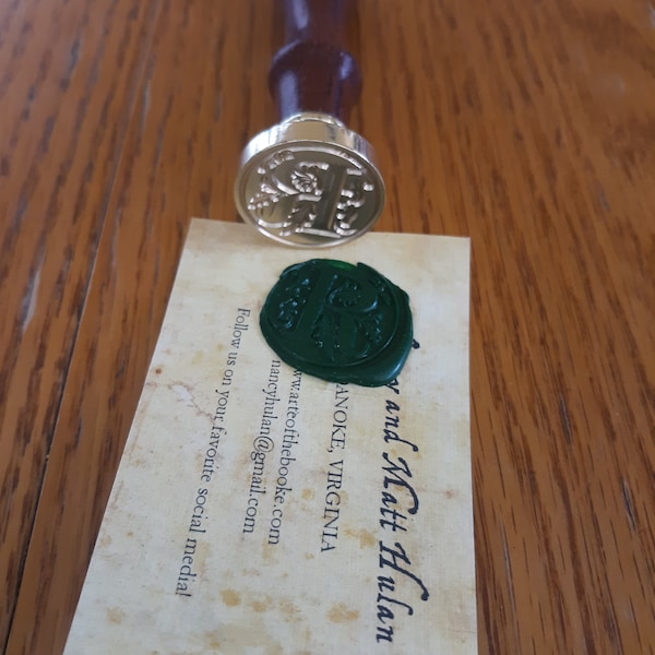 Alphabet Letter Wax Seal Stamp // Medieval Gothic Initial Monogram ...