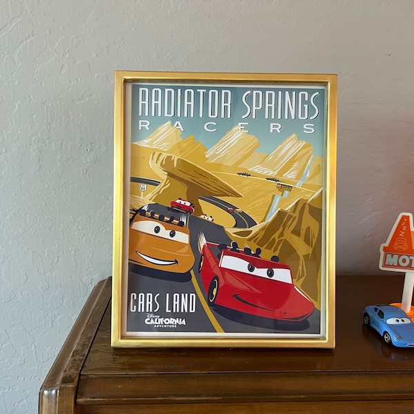 Radiator Springs Racers Poster Disney Attraction Poster Cars Land ...