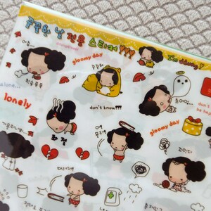 Korean Sticker Girl Stickers Deco Stickers Diary Stickers 6 Sheets in ...