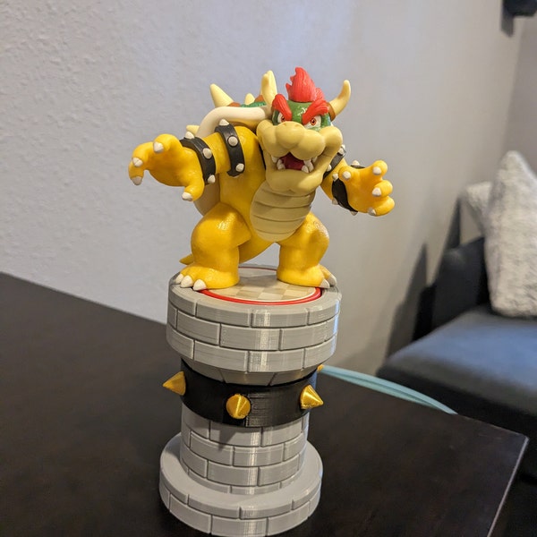 Bowser's Castle Inspired Amiibo Display Stand - 3D Printed - Etsy