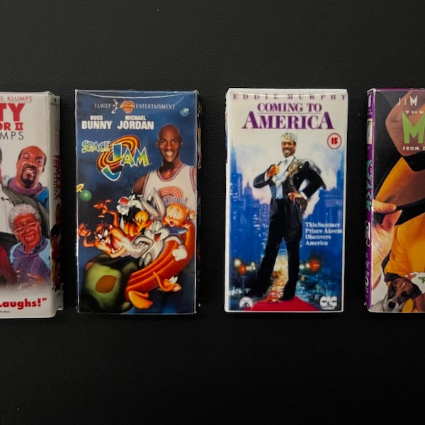 Handmade 3D Comedy Movie VHS Tape Magnets: Retro Fridge Decor - Etsy