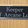 1 X 3 Metal Engraved Name Plate Custom Laser Engraving Personalized 1x3 ...