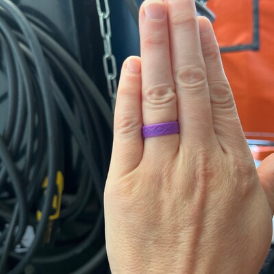 Braided Silicone Rings Stackable Water Proof Eco Friendly - Etsy