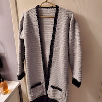 Long Crocheted Cardigan Autumn Duster Cardigan Crochet - Etsy Australia