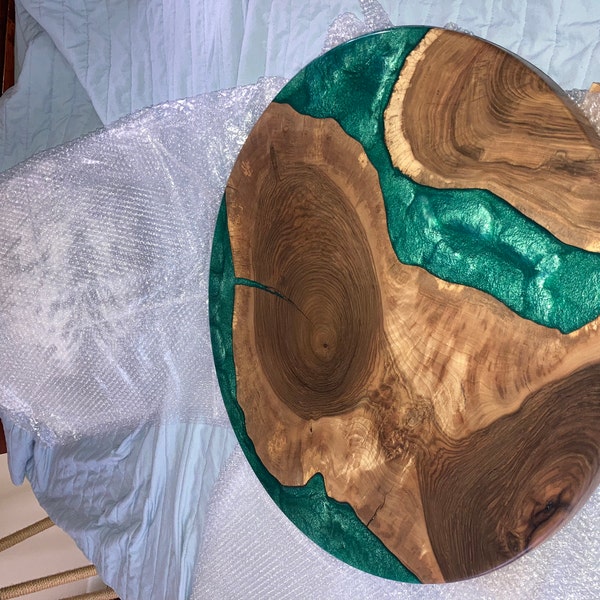 Box Elder Coffee Table, River Table, Merlot Resin - Etsy