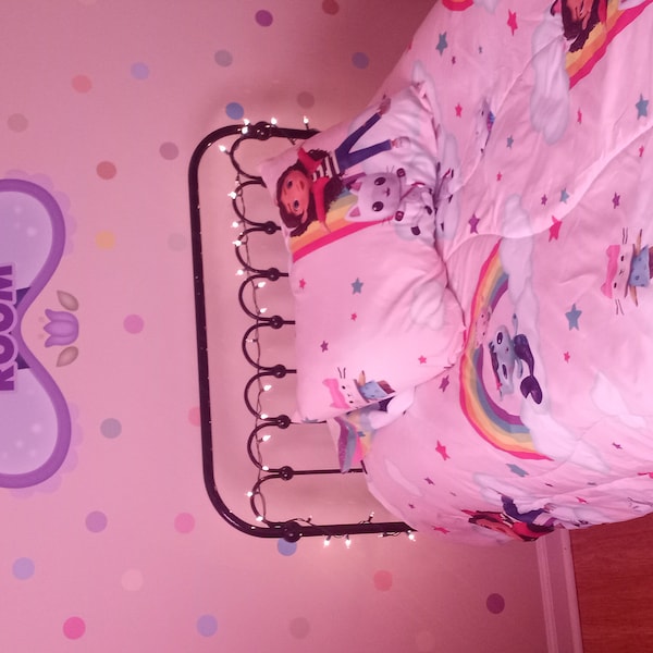 Gabby's Dollhouse Wall Sticker - Gabby Personalised Name Butterfly Wall ...