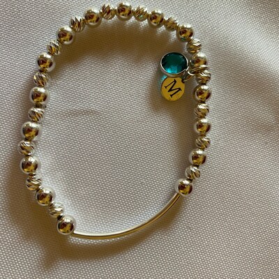 Solid STERLING Silver Letter Alphabet Personalised CHARM All Letters ...