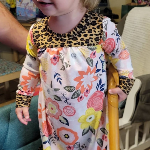 Dreamland Nightgown Sewing Pattern: Girls Nightgown Pattern, Long ...