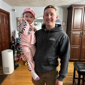 Personalized Pink Racer Long Sleeve Jumpsuit Two Fast Birthday Suit ...