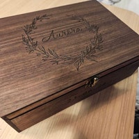 Custom Personalized Wooden Keepsake Box Gift for Him, Her, Boyfriend ...