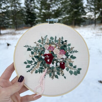 Custom DIY Baby Name Embroidery Kit / Baby Name Sign Embroidery Hoop ...